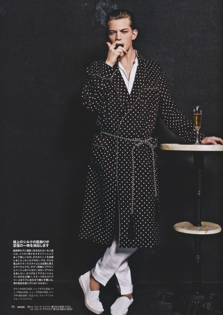 Sebastian Sauvé Models Tom Ford's Spring/Summer 2012 Collection for ...