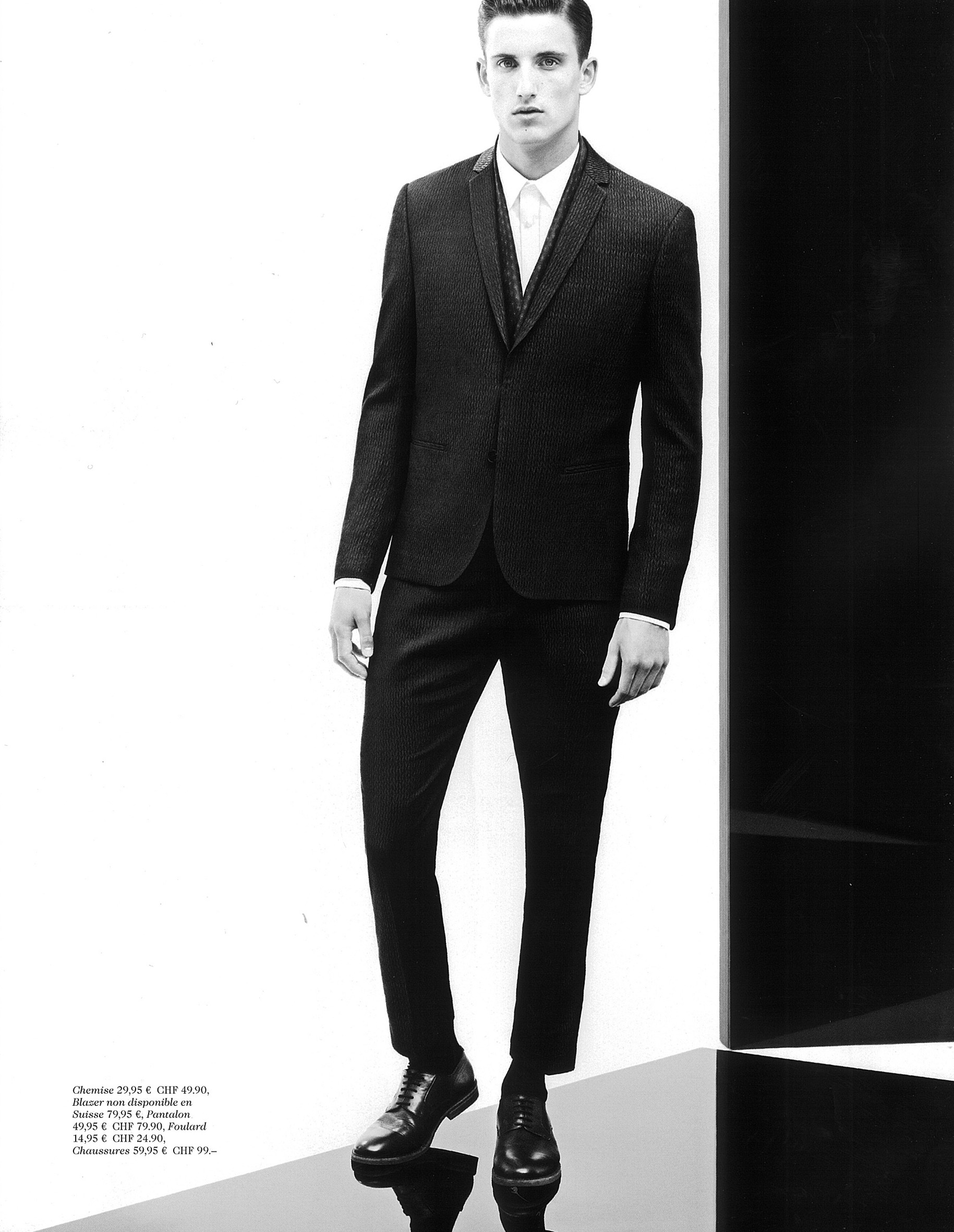 Max Rendell & Robin Ahrens are ‘Men in Black’ for H&M Winter 2012 ...