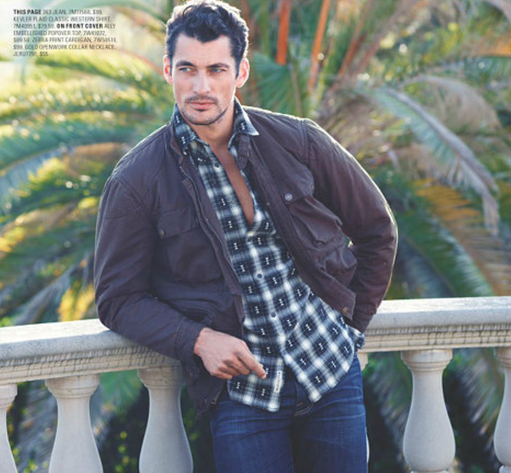David Gandy Models Laid-Back Styles for Lucky Brand's November 2012 ...