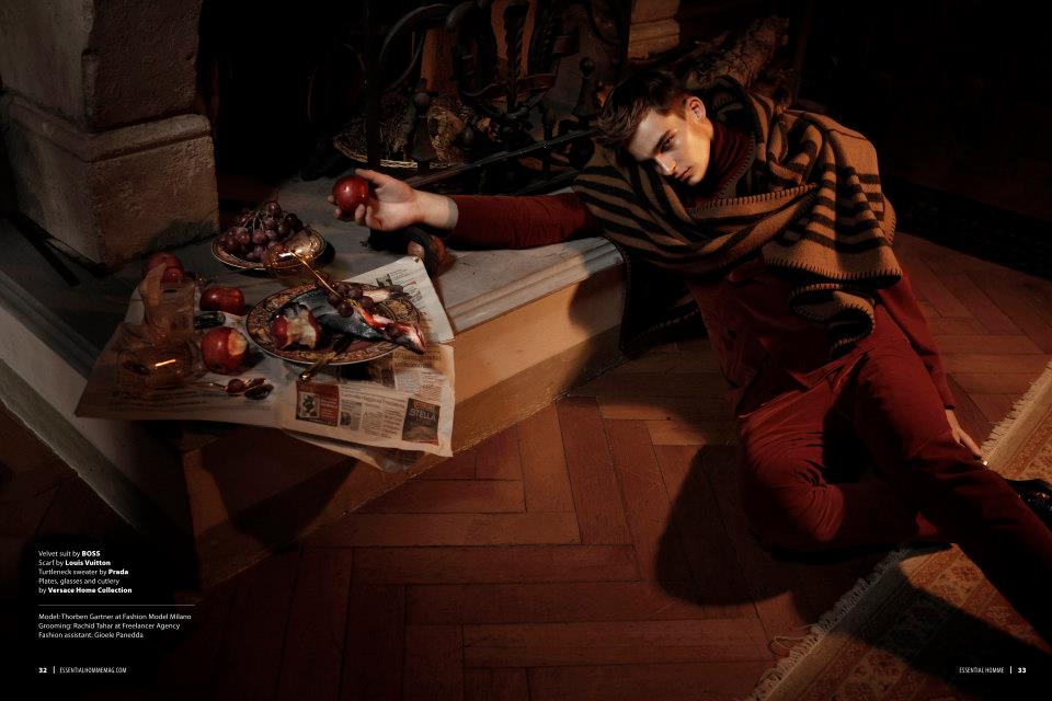 A Velvet Clad Thorben Gartner is a Luxurious Vision for Essential Homme ...