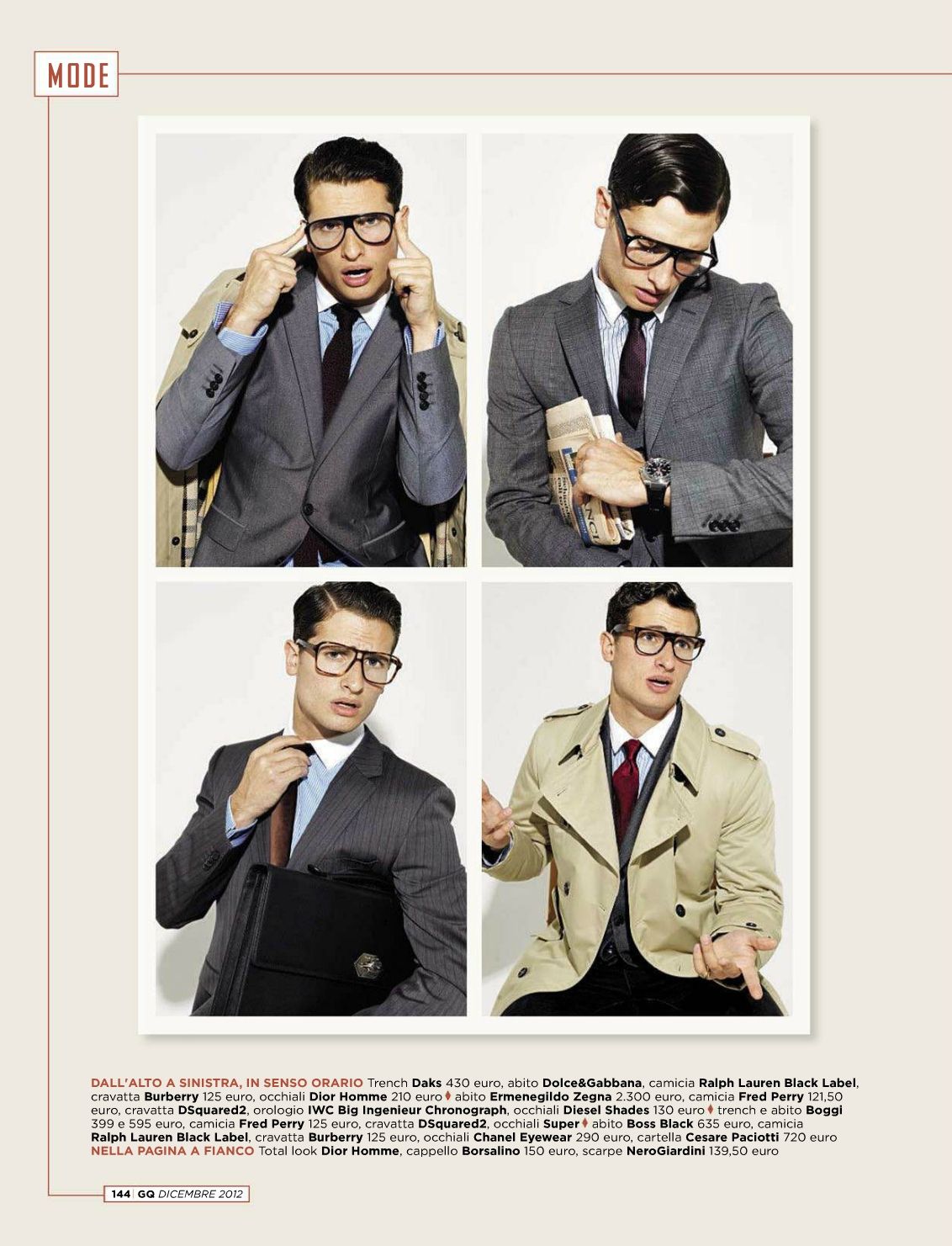 Tom Warren Enters the Photo Booth for Italian GQ – The Fashionisto