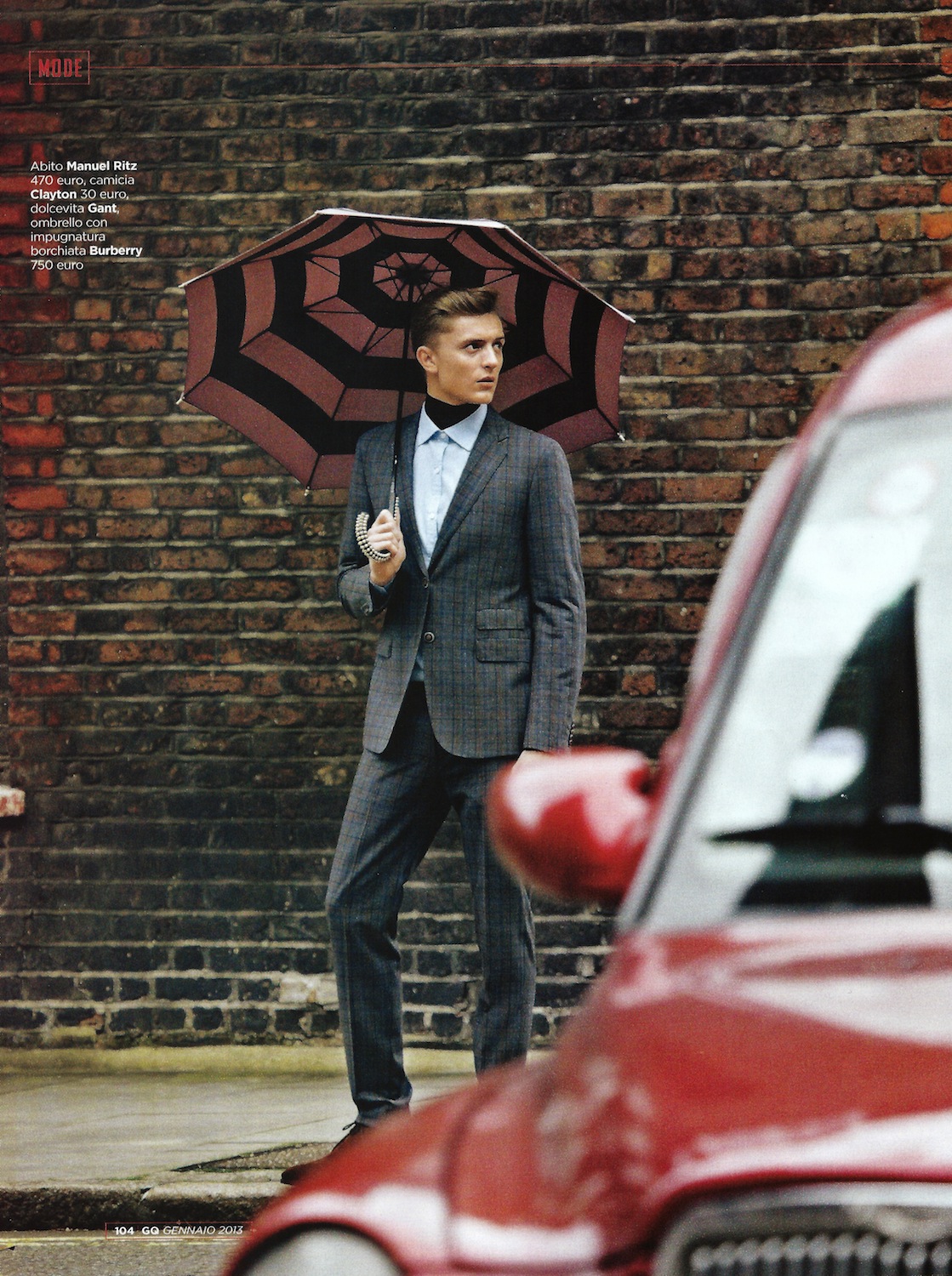 Max Rendell Models Winter Styles for Italian GQ – The Fashionisto