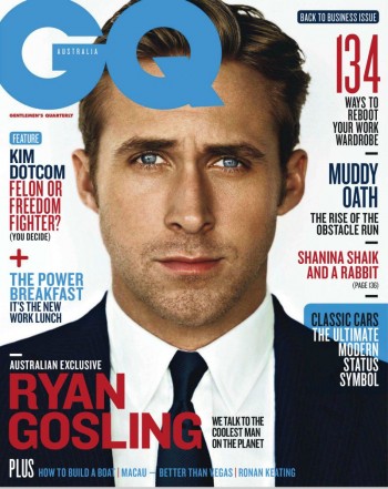 Ryan Gosling Covers February/March 2013 Issue of GQ Australia – The Fashionisto