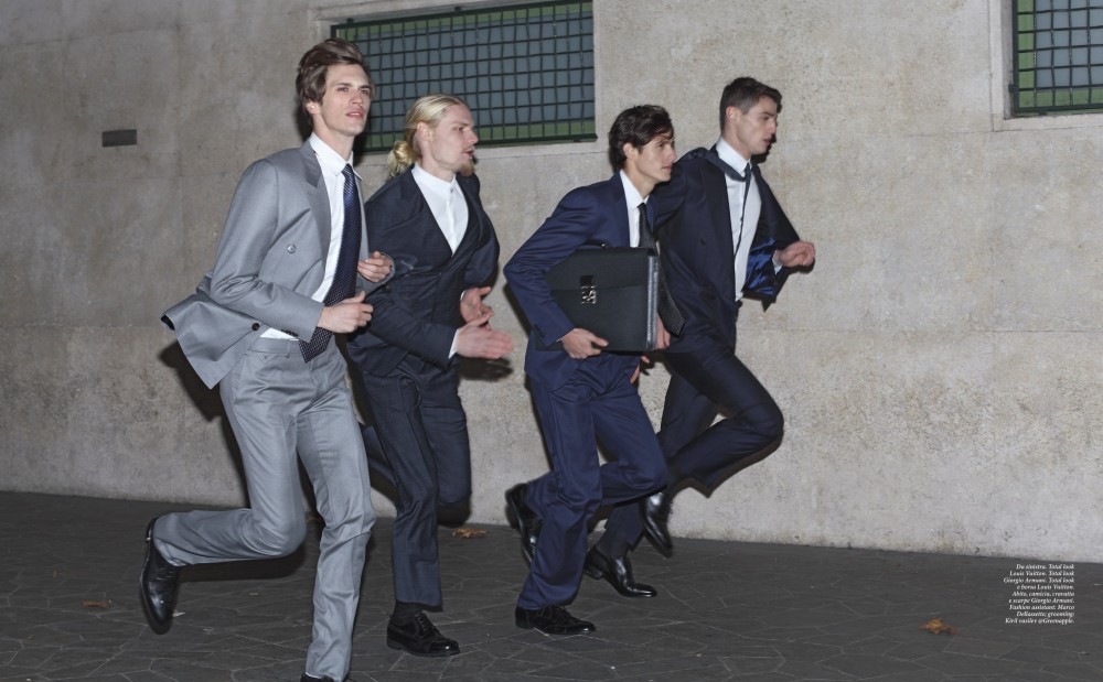 Simon Shoots Models in Suits for Italy’s Icon Magazine – The Fashionisto
