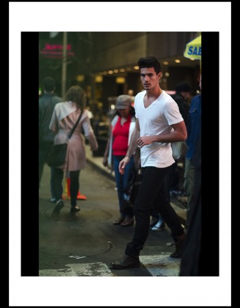 Anibal Melo Shoots Anthony Gastelier in Times Square – The Fashionisto
