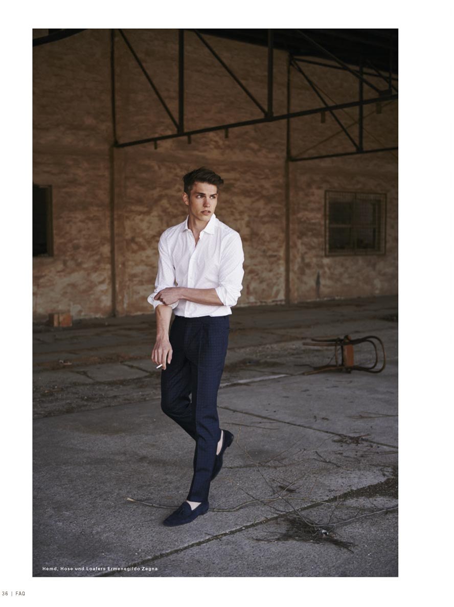 Michael Brus Captures Adam K for F.A.Q. Magazine – The Fashionisto