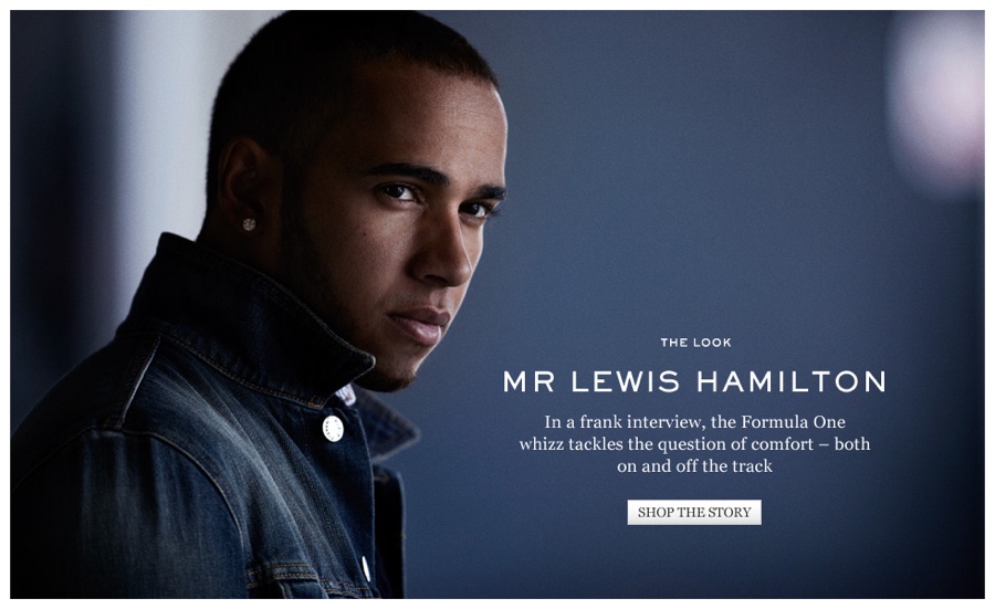Lewis Hamilton Hits the Racetrack for Mr Porter Photo Shoot – The ...