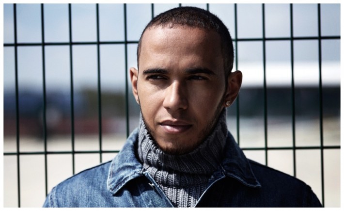 Lewis Hamilton Hits the Racetrack for Mr Porter Photo Shoot – The ...