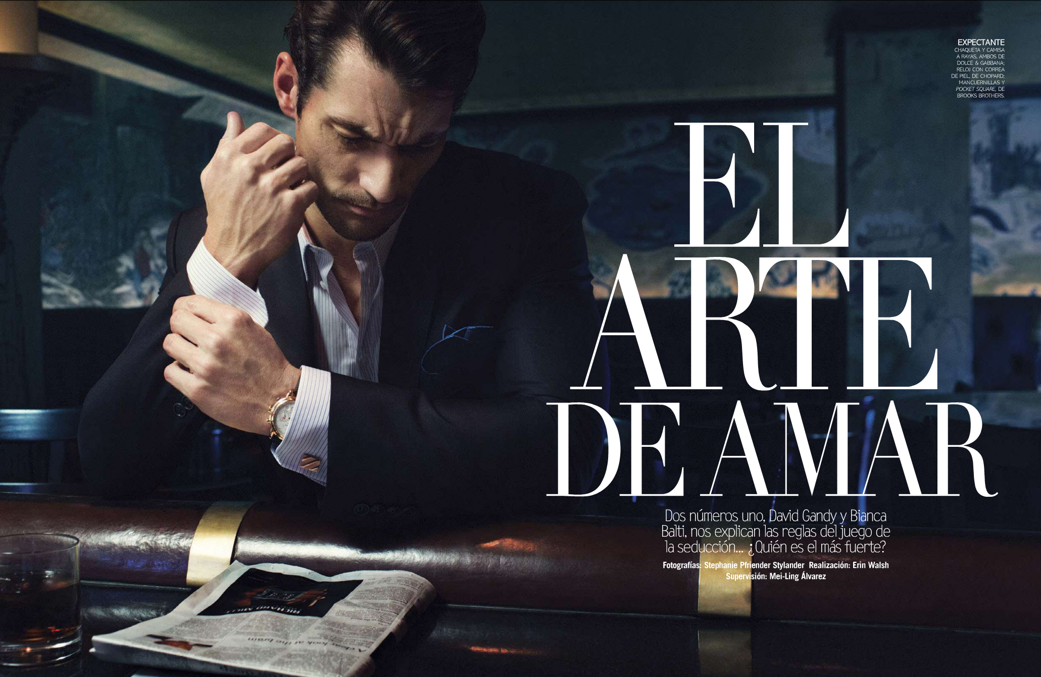David Gandy Reveals the Art of Seduction for Vogue Hombre’s Cover Story ...