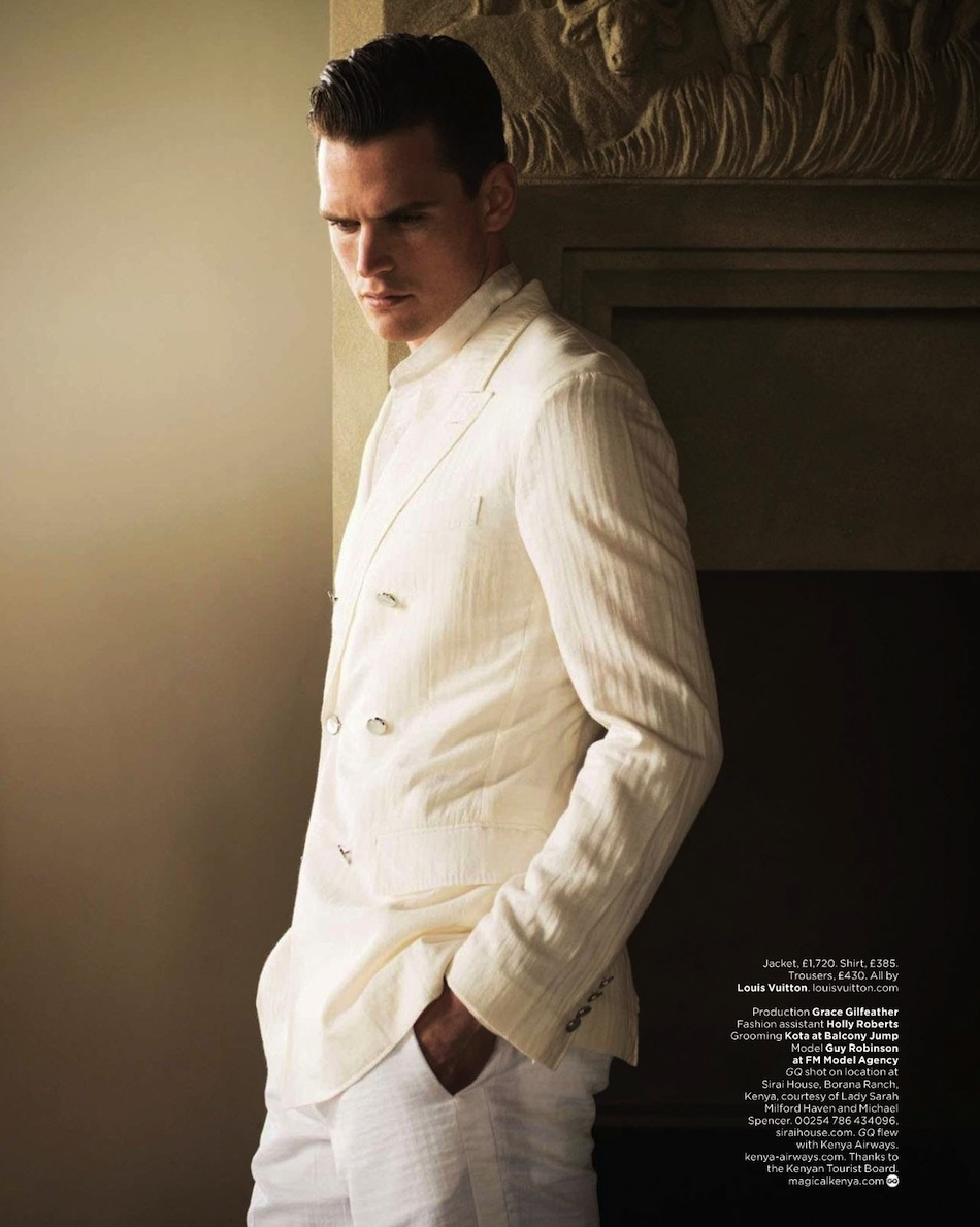 Guy Robinson Rides in Kenya for British GQ – The Fashionisto