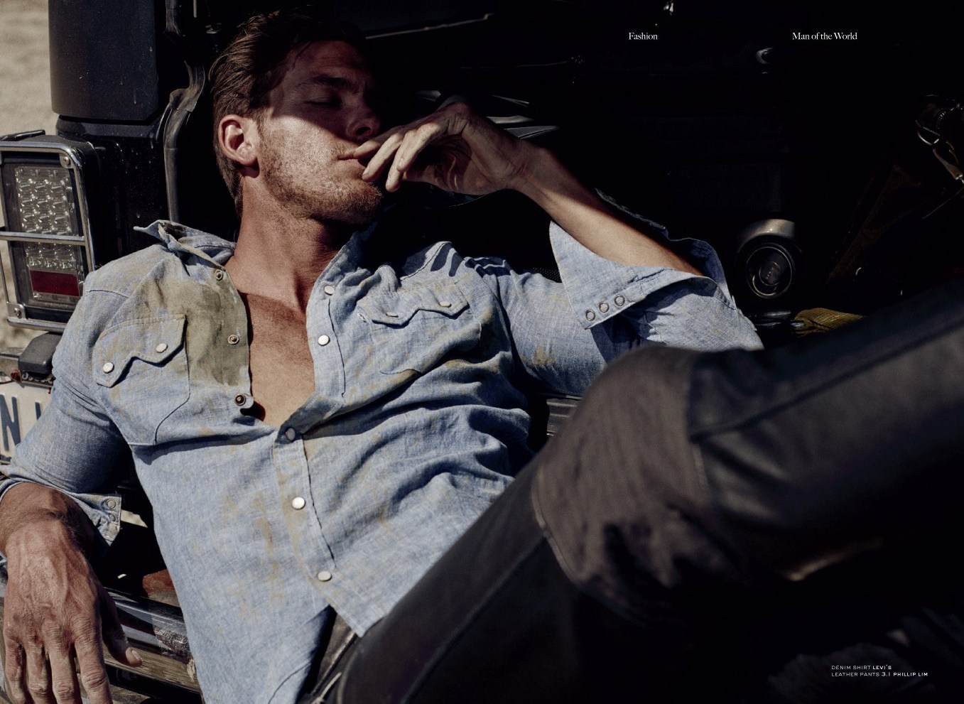 Adam Senn is a Solitary Biker for Man of the World – The Fashionisto