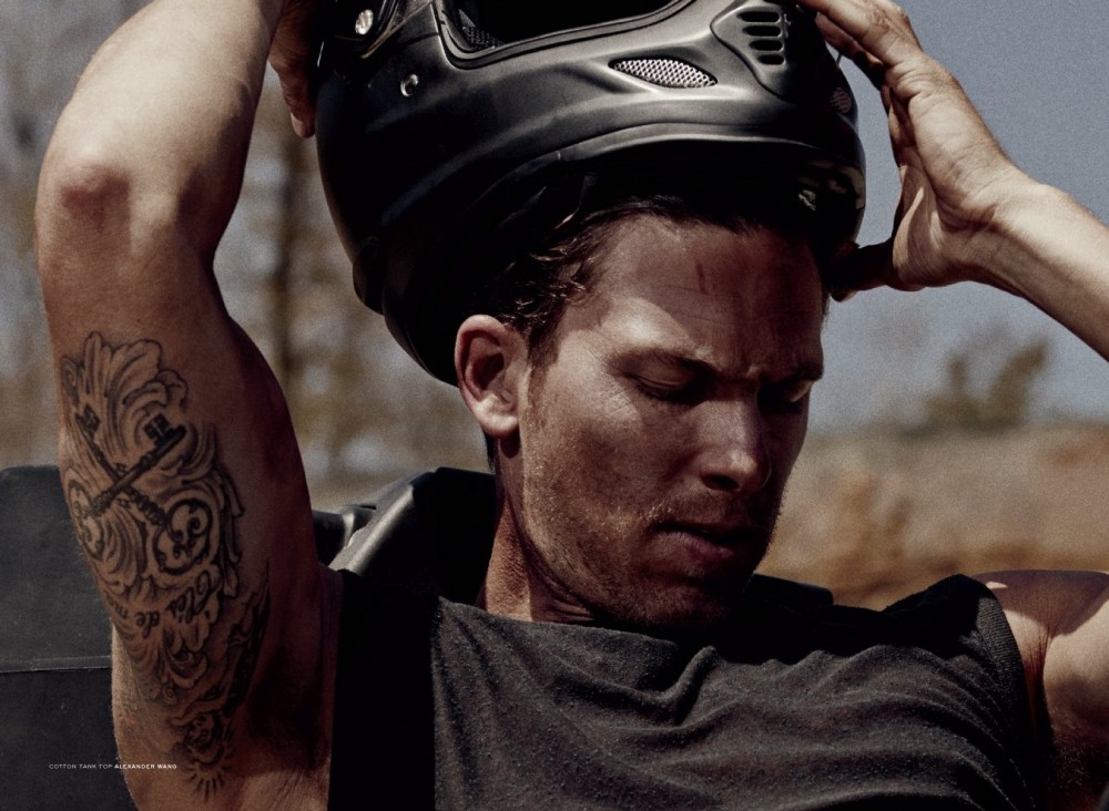 Adam Senn is a Solitary Biker for Man of the World – The Fashionisto