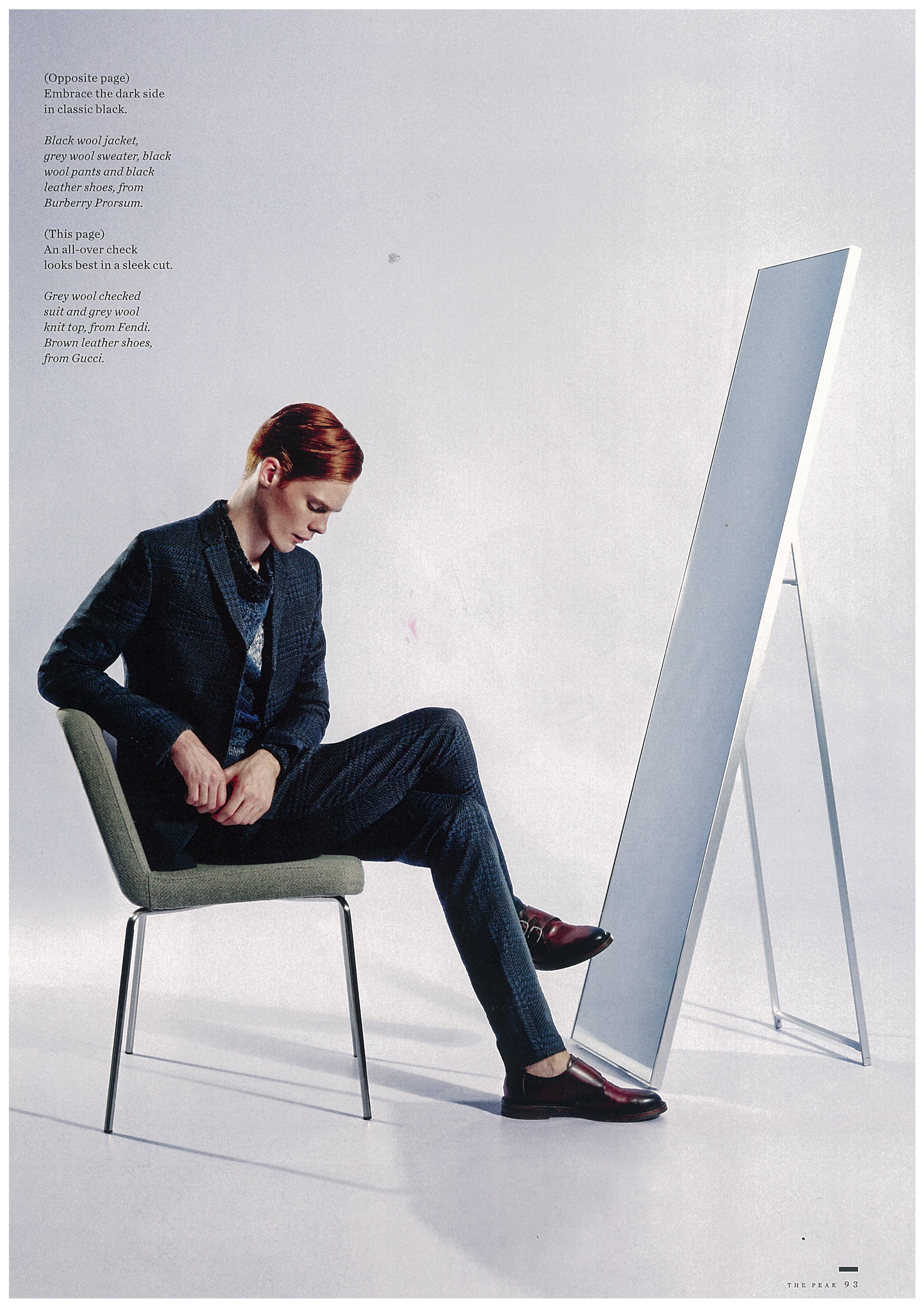 Cameron Gordon is a Modern Narcissus for The Peak – The Fashionisto