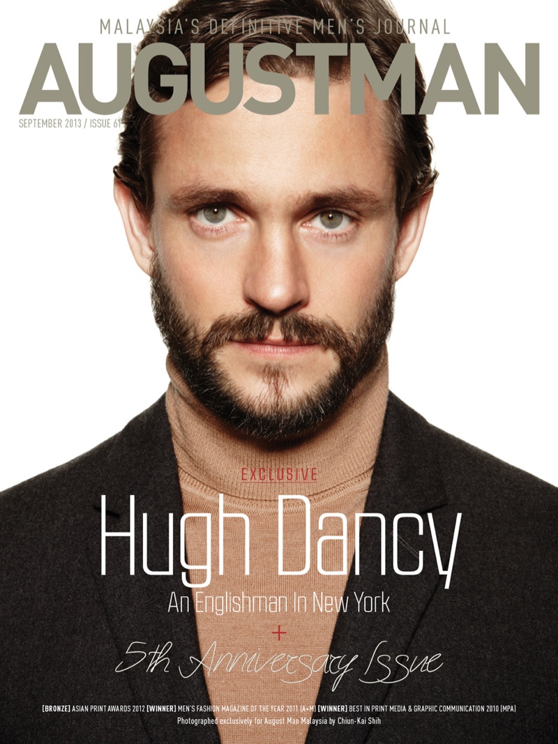 Hugh Dancy Covers the September 2013 Issue of August Man – The Fashionisto
