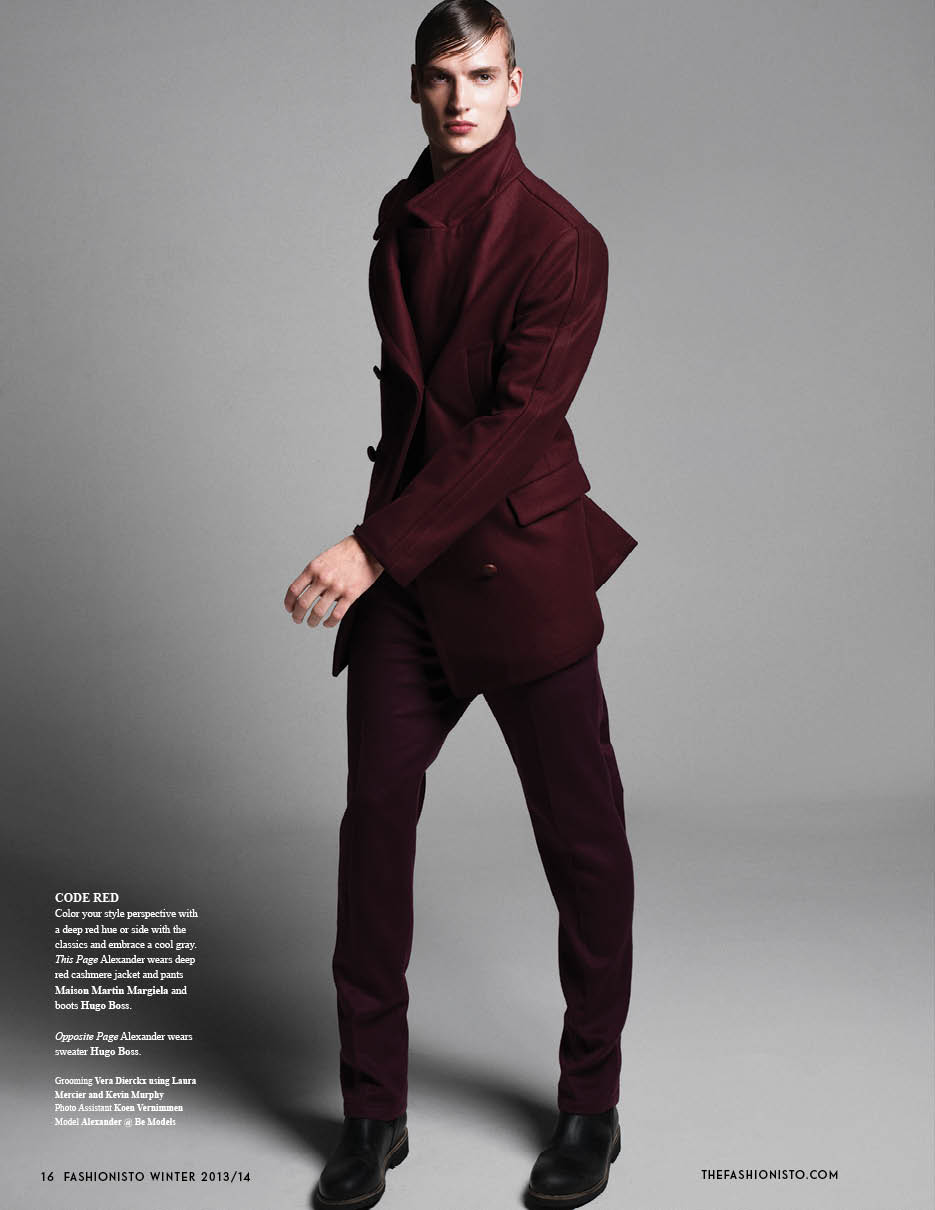 Alexander Dons Striking Styles for Fashionisto #9 – The Fashionisto