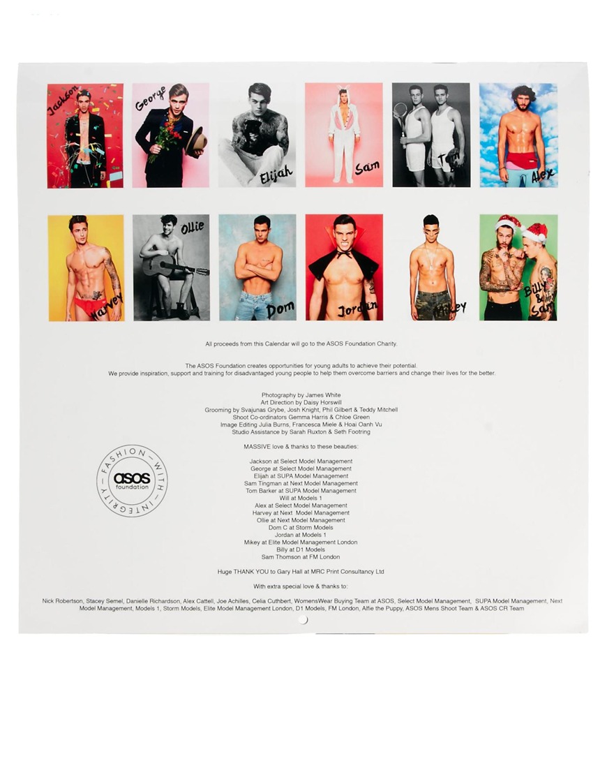 ASOS Boys 2014 Calendar – The Fashionisto