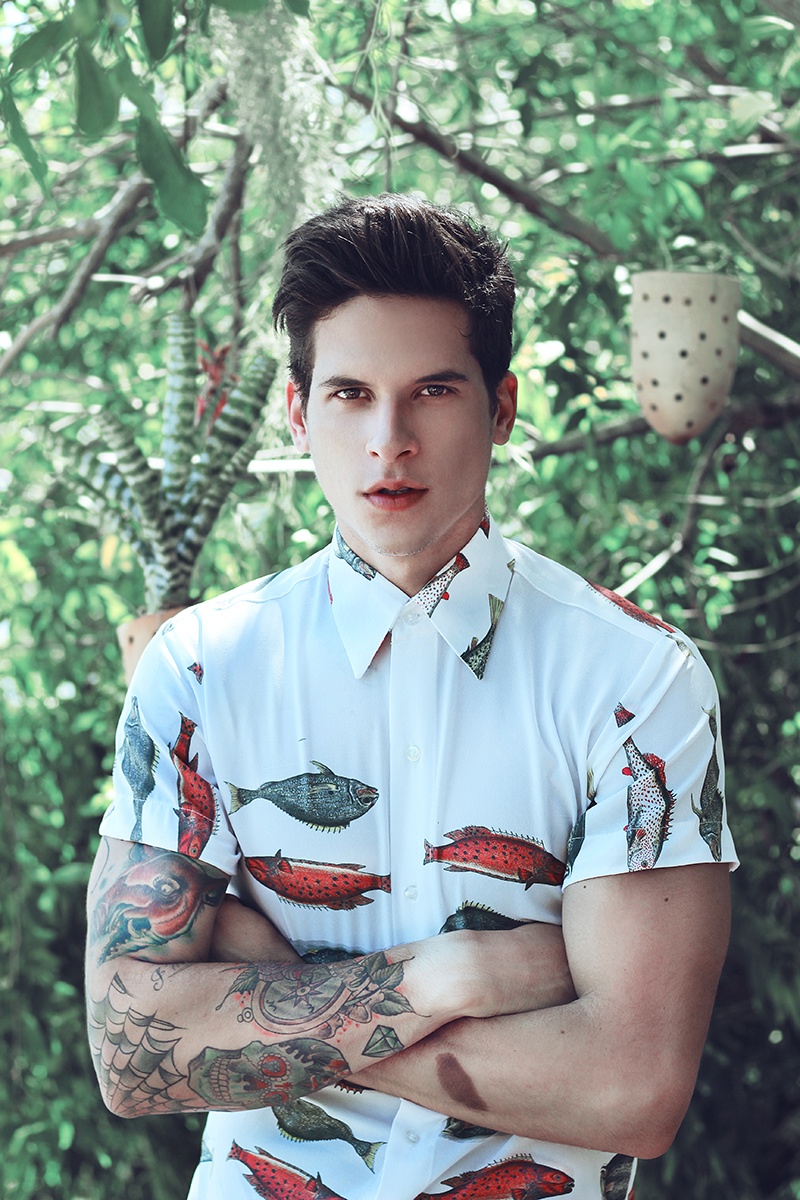 Diego Fragoso Models Tropical Styles for Brainstorm