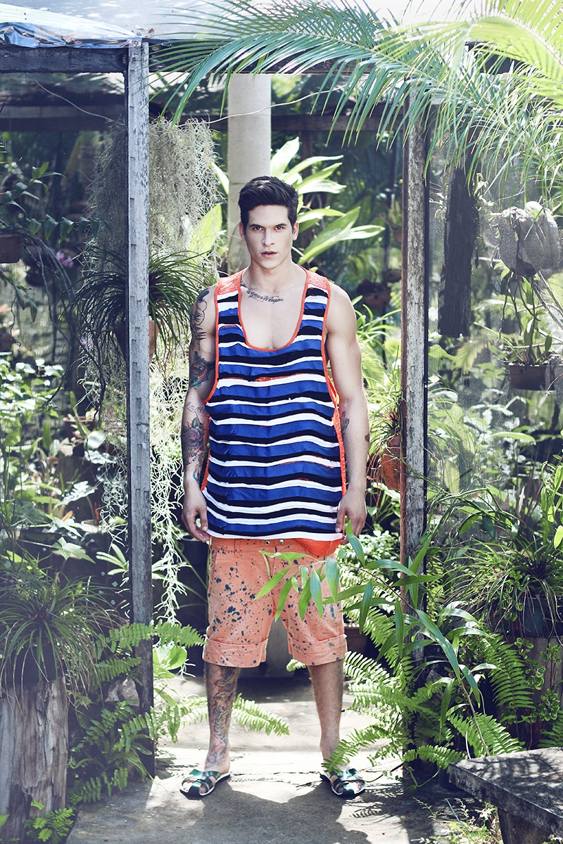 Diego Fragoso Models Tropical Styles for Brainstorm