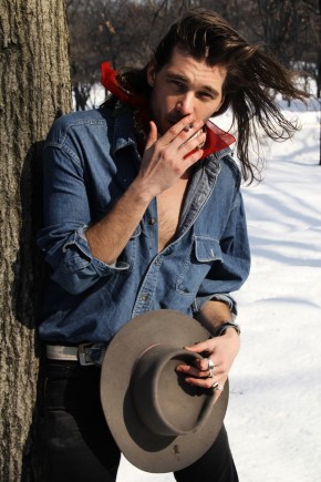 Zebedee Row Poses in the New York Snow for Ricky Cohete – The Fashionisto