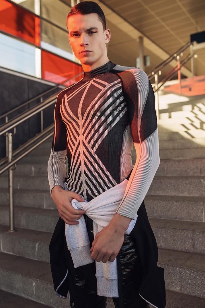 Janek Baranski Poses for Sporty Photos by Piotr Serafin – The Fashionisto