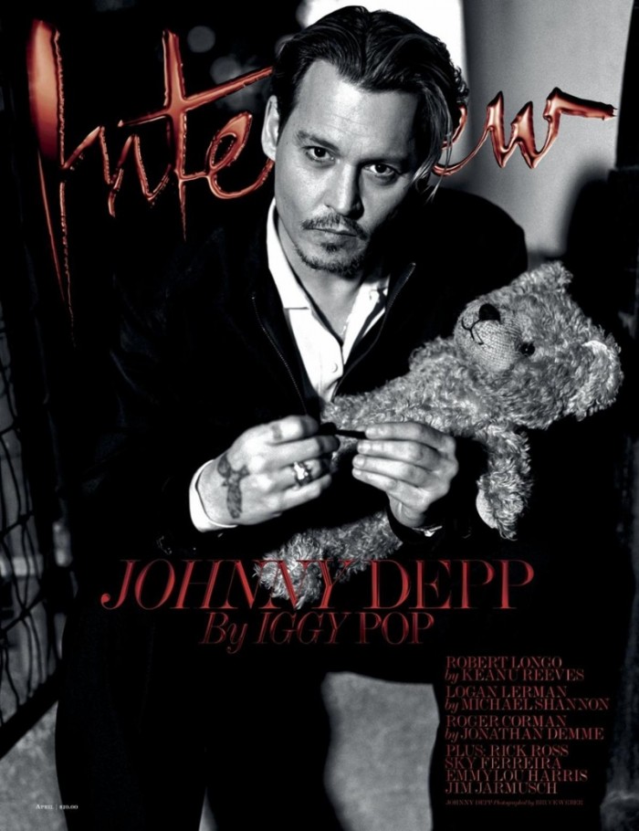 Johnny Depp Covers Interview Magazine April Issue – The Fashionisto