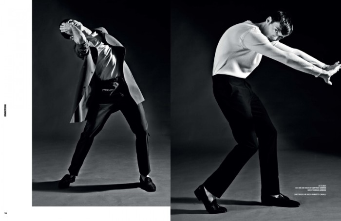 Thomas Gibbons Hits Dance Poses for DSection – The Fashionisto