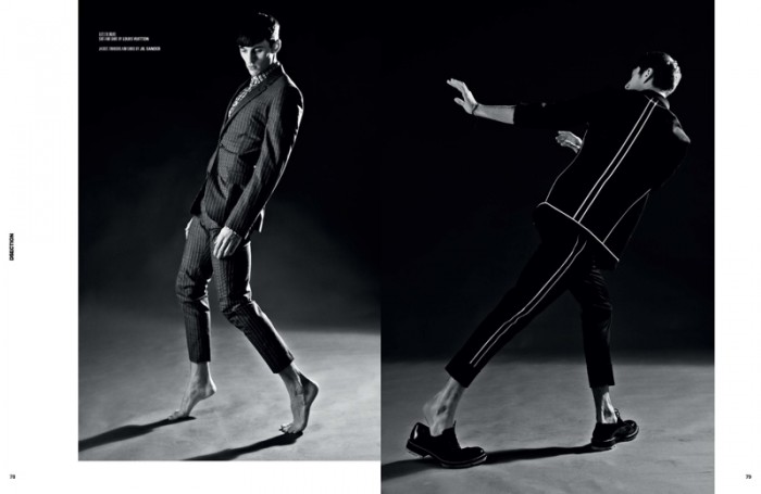 Thomas Gibbons Hits Dance Poses for DSection – The Fashionisto