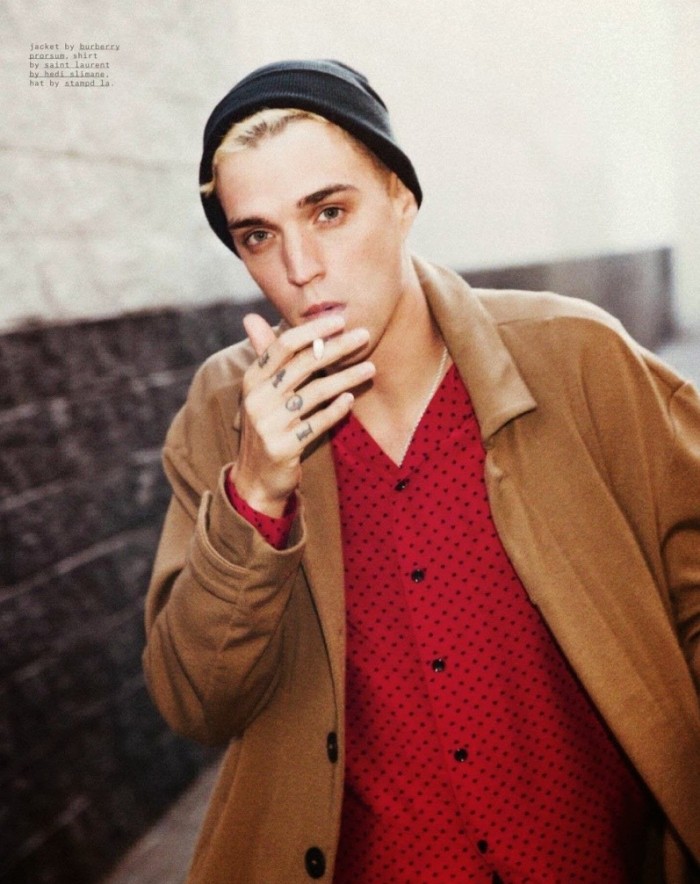 Josh Beech Debuts Blond Hair for Nylon Guys – The Fashionisto