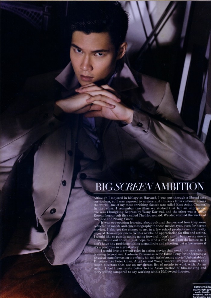 Nick Tan Covers Men's Folio April 2014 Issue in Z Zegna – The Fashionisto