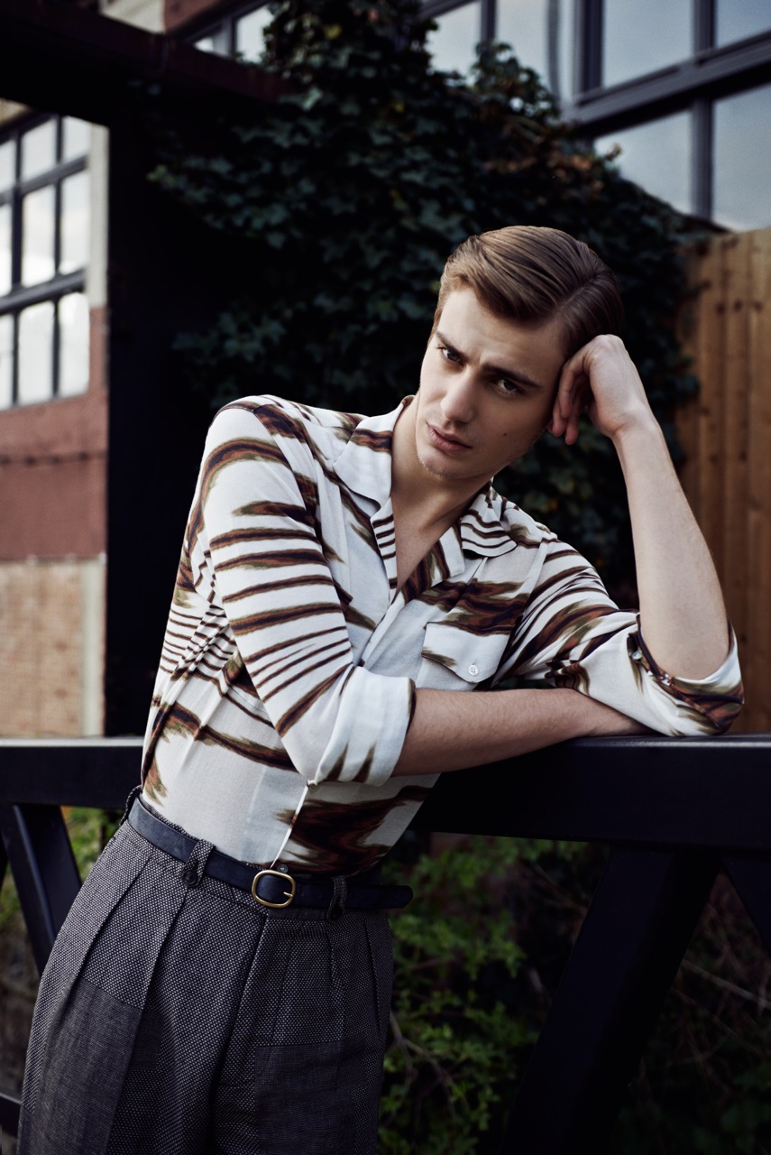 Ben Allen Charms in Retro-Inspired Looks for L'Officiel Hommes Turkey ...