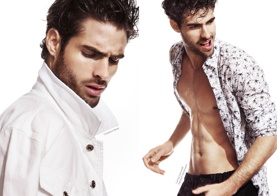 Juan Betancourt Models Denim & Swimsuits for Risbel Magazine – The ...