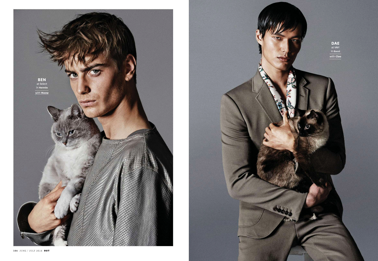 Models with Cats: Chad White, Garrett Neff, RJ Rogenski + More for Out ...