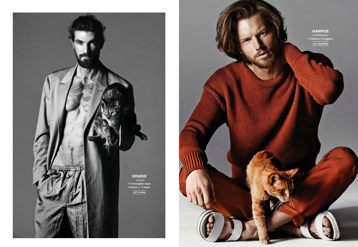 Models with Cats: Chad White, Garrett Neff, RJ Rogenski + More for Out ...