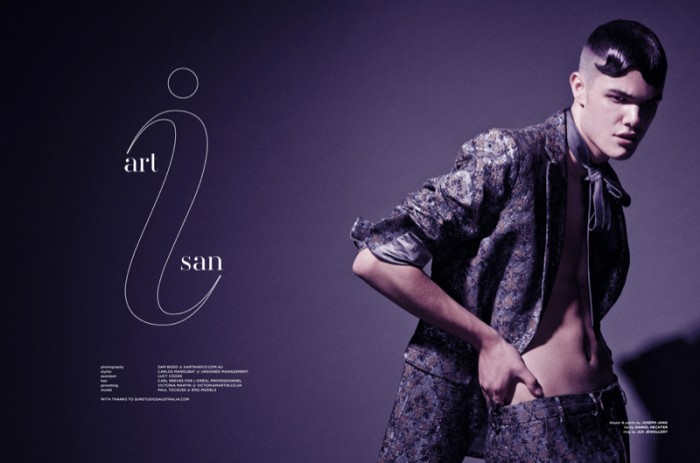 Artisan: Paul Tockuss Models Dark Styles for FASHIONTREND Australia ...