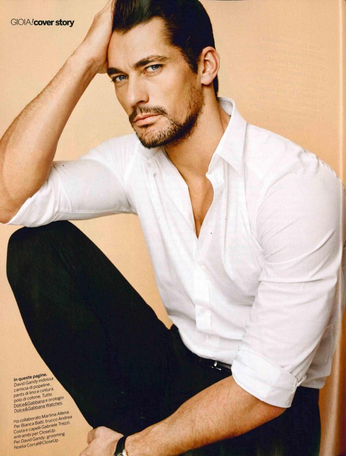 David Gandy Covers Gioia! in Dolce & Gabbana – The Fashionisto