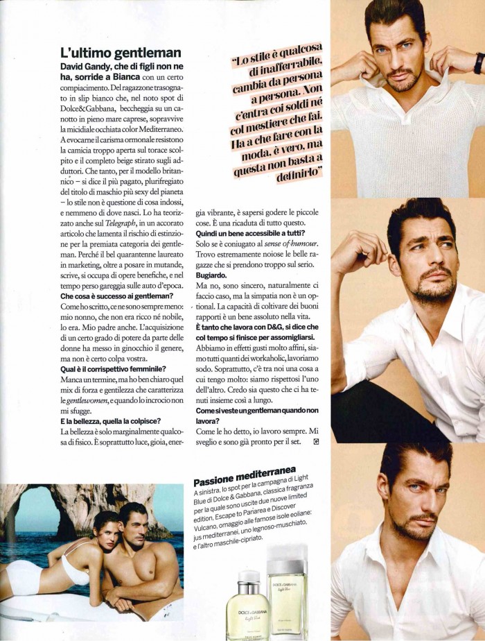David Gandy Covers Gioia! in Dolce & Gabbana – The Fashionisto