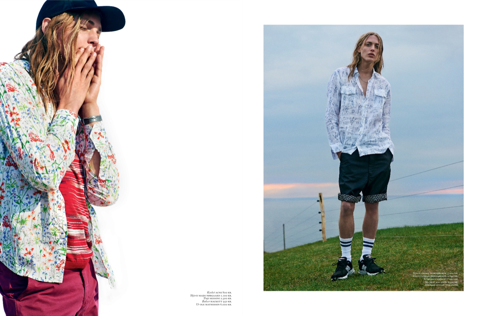 Model Erik Andersson Takes in a Casual Summer with Cover Man – The ...