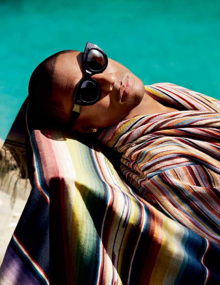 Pharrell is All-American for Elle UK Photos – The Fashionisto