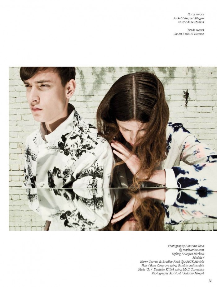 Harry Curran + Bradley Reed Play with Mirrors for Schön! – The Fashionisto