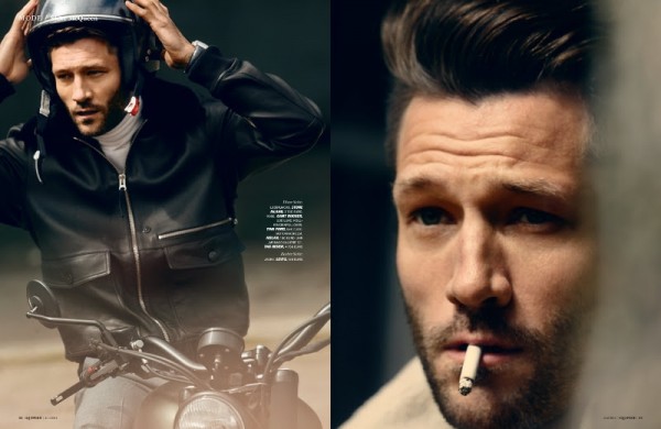 John Halls Rocks Moto Styles for GQ Germany – The Fashionisto