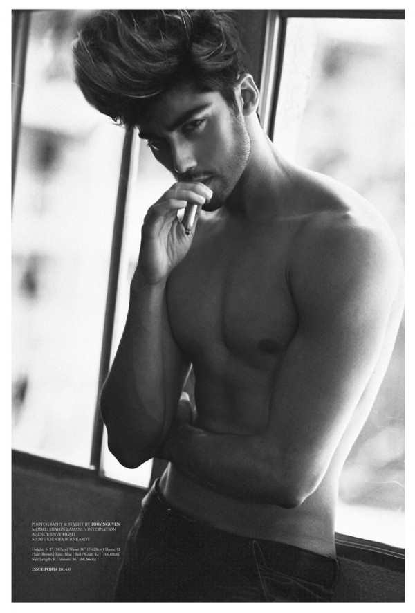 Shahin Zamani Poses for Sharp New Images by Toby Nguyen – The Fashionisto