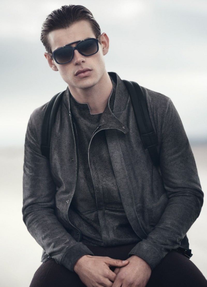 Matt Trethe + Alex Wilms Front Emporio Armani Fall/Winter 2014 Eyewear ...