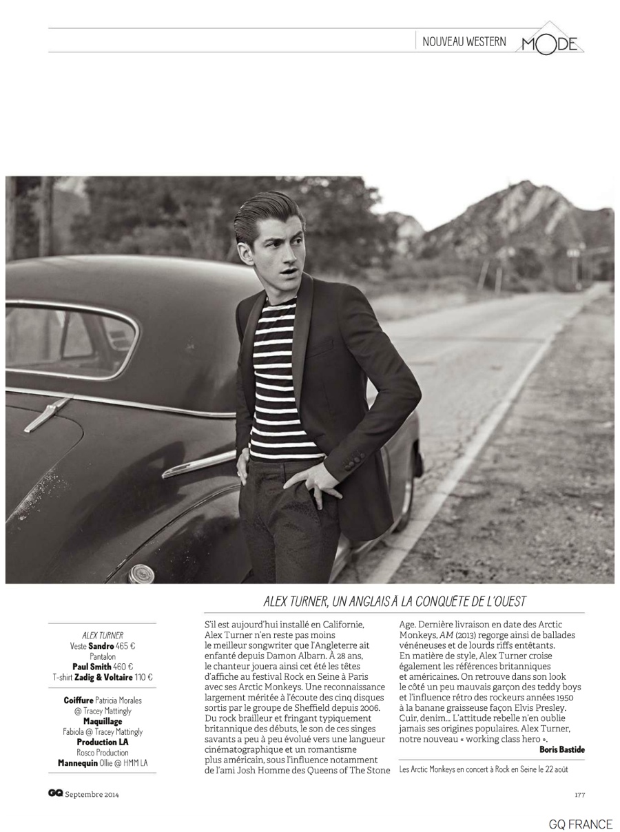 Arctic Monkeys’ Alex Turner Stars in Western Themed Shoot for GQ France ...