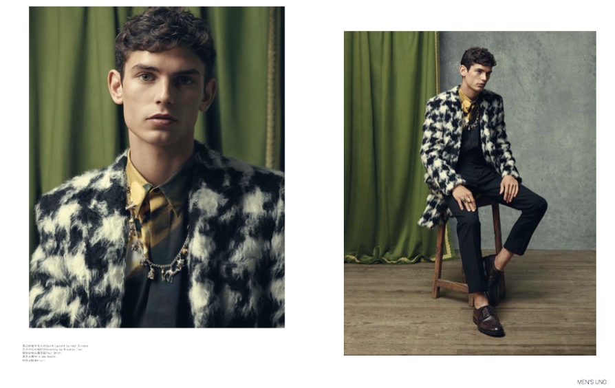 Arthur Gosse Models Fall Fashions Worthy of a Prince for Men's Uno ...
