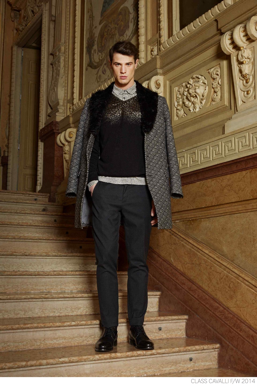 Class Cavalli Unveils Printed Suiting + Sportswear for Fall/Winter 2014 ...