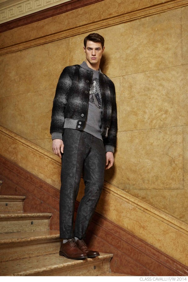 Class Cavalli Unveils Printed Suiting + Sportswear for Fall/Winter 2014 ...