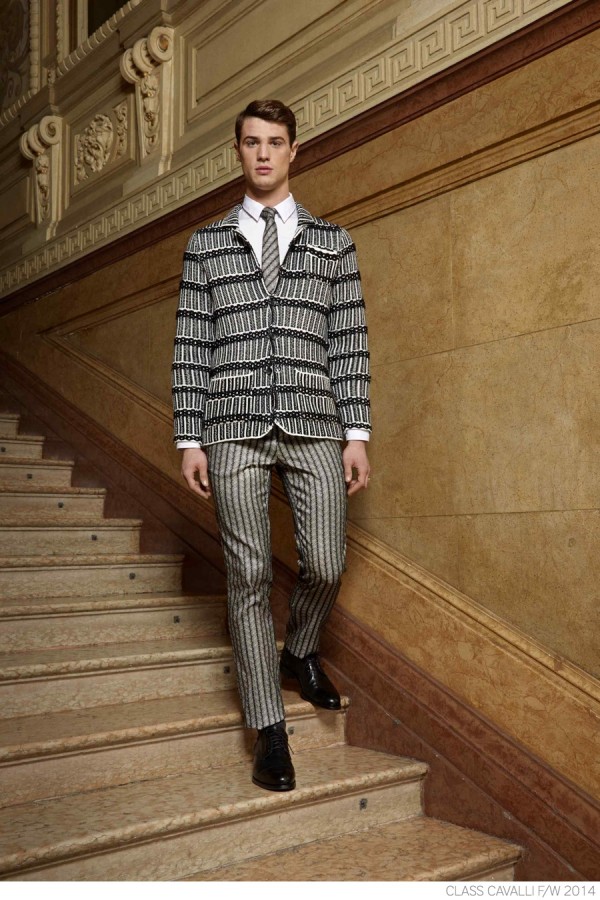 Class Cavalli Unveils Printed Suiting + Sportswear for Fall/Winter 2014 ...