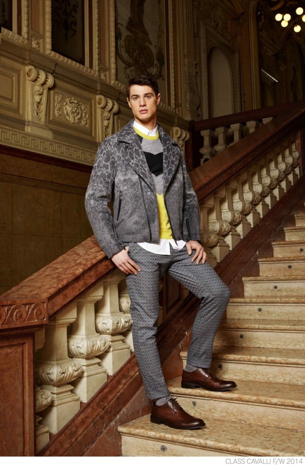 Class Cavalli Unveils Printed Suiting + Sportswear for Fall/Winter 2014 ...