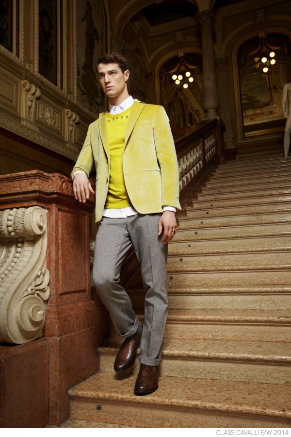 Class Cavalli Unveils Printed Suiting + Sportswear for Fall/Winter 2014 ...