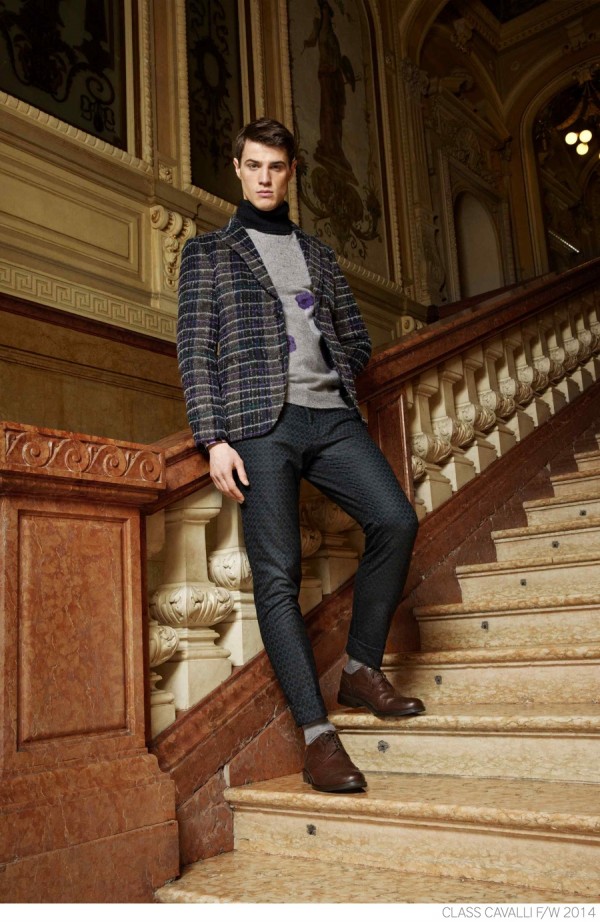 Class Cavalli Unveils Printed Suiting + Sportswear for Fall/Winter 2014 ...
